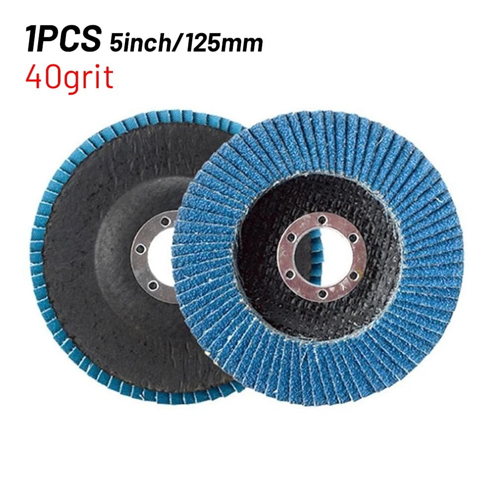 5Inch Flap Sanding Disc Metal 40/60/80/120Grit Sanding Flap Discs Angle ...
