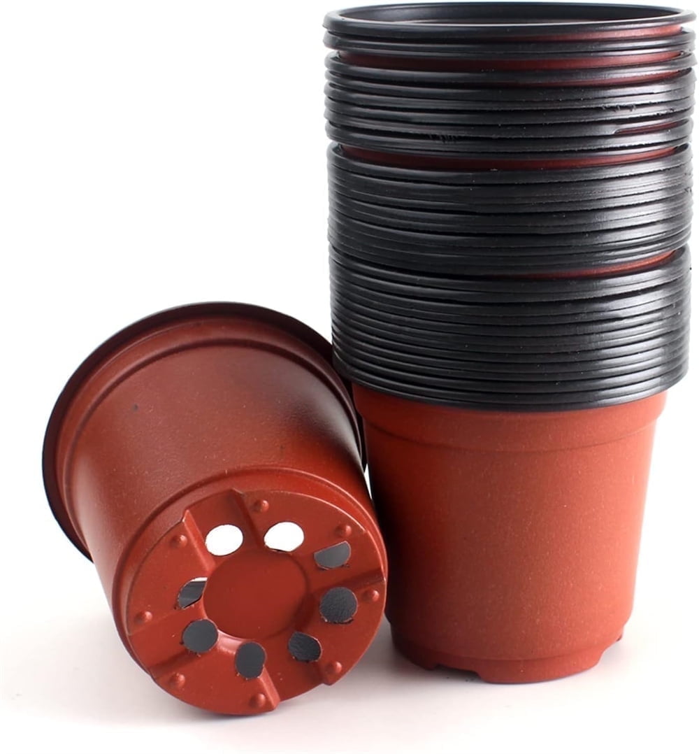 5Inch Small Nursery Pots,Plastic Planting Pots,QZS Nursery Pots with ...