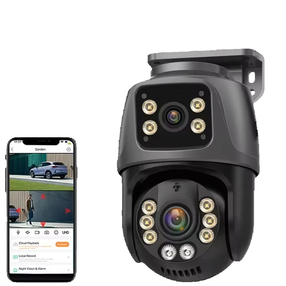 5K 10MP HD Wifi PTZ Camera Outdoor 8MP Dual Lens Dual Screen AI Auto ...