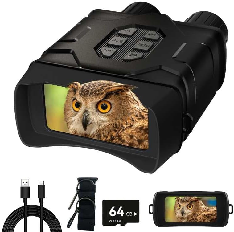 5K 96MP Night Vision Goggles | 4'' LCD Screen Night Vision Binoculars ...