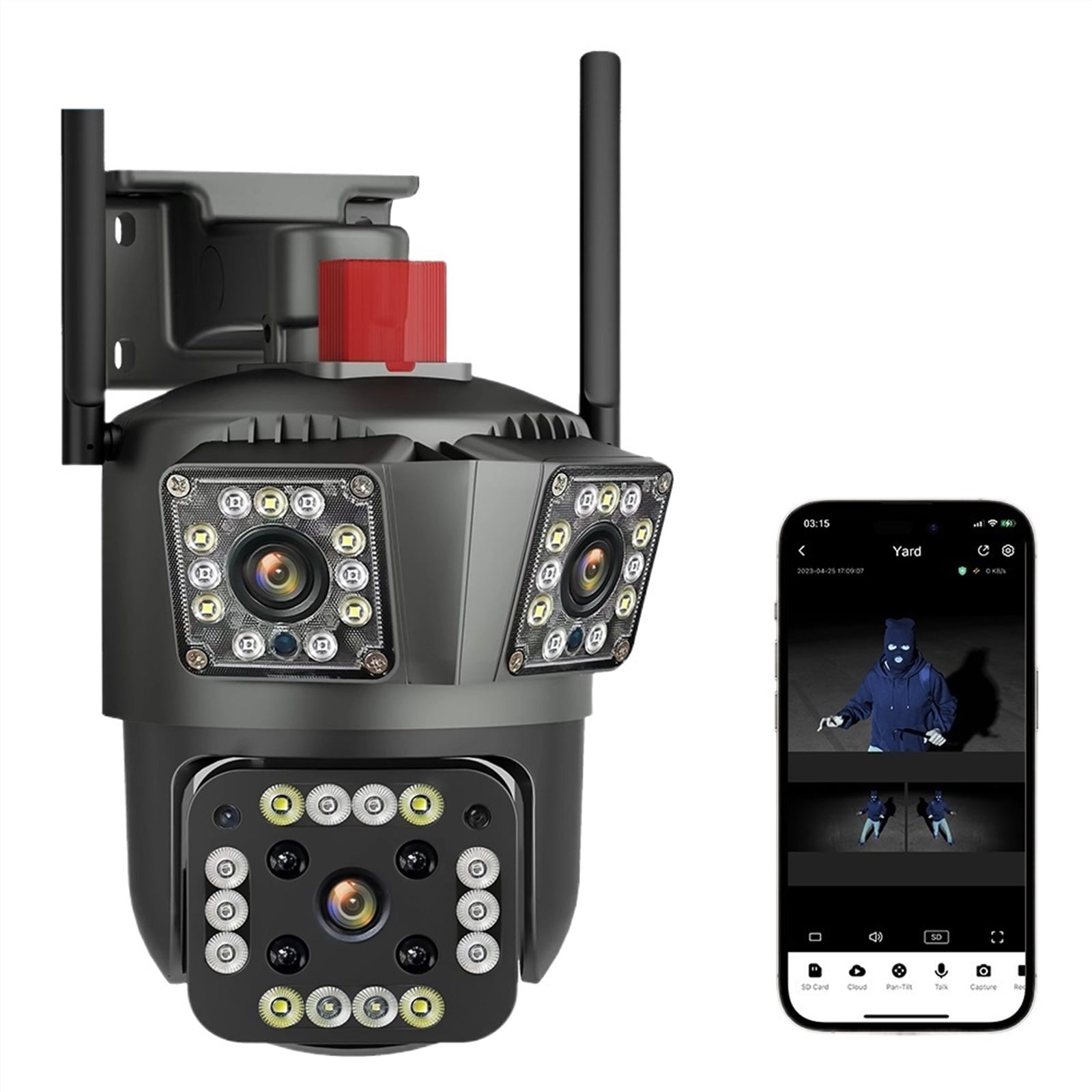 5K 9MP UHD 6K 12MP IP Camera Outdoor 10X Optical Zoom Auto Tracking PTZ ...