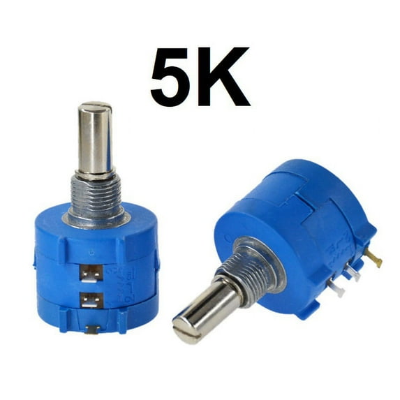 5K Ohm Rotary Potentiometer Variable Dial Resistor Precision 10 ...