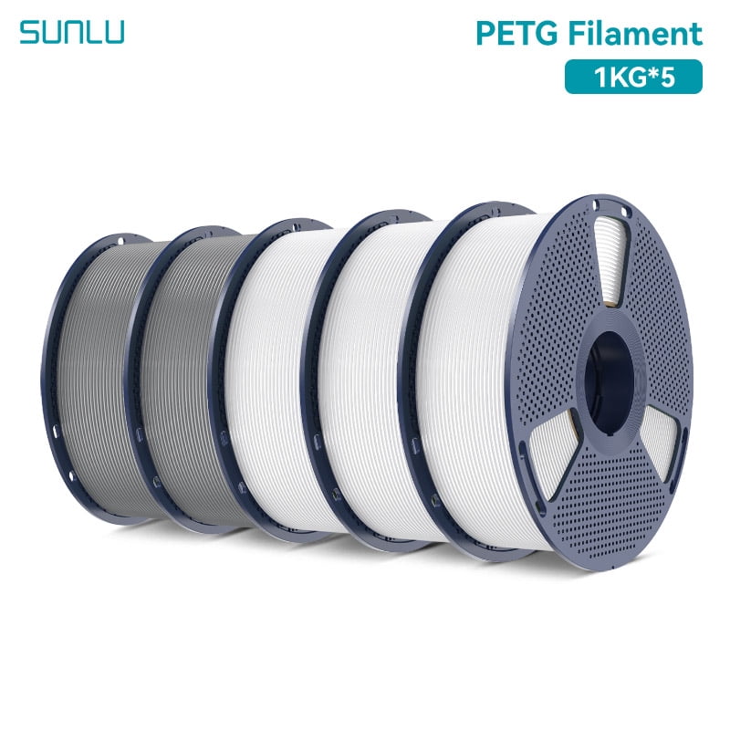 5KG PETG/ABS Filaments 5Rolls 3D Filament 1KG/roll 1.75mm 100% Filament ...