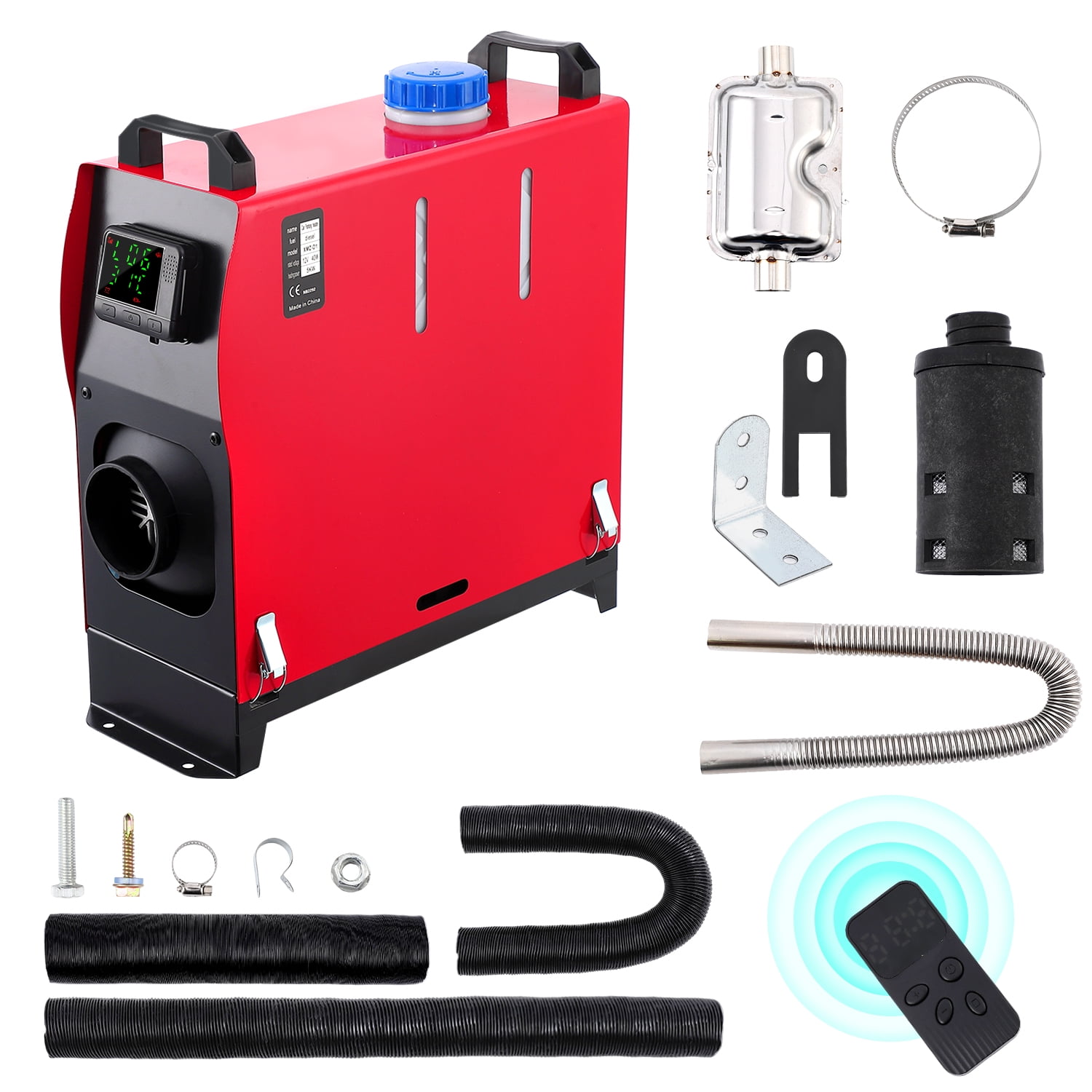 5KW Diesel Air Heater All in One 12V Parking & Camping Heating with LCD ...