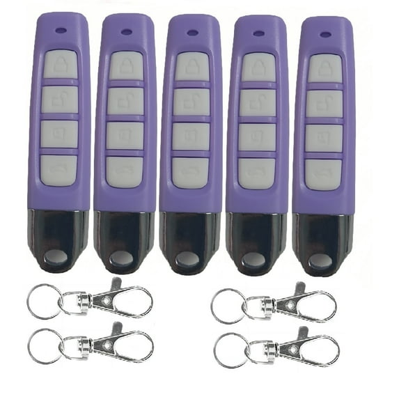 5Kit Gantch Universal Wireless 4-Buttons Cloning Copy Remote Alarms ...