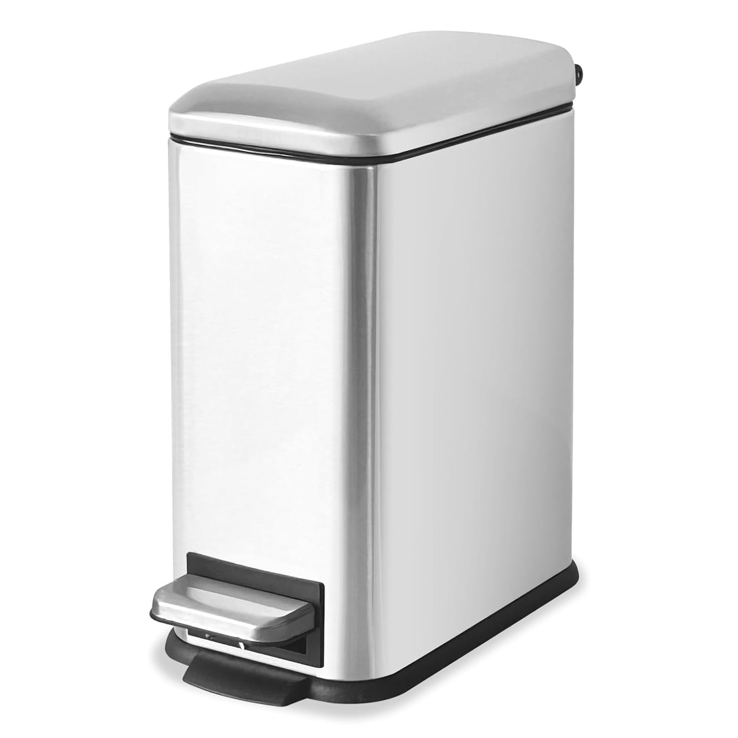 5L/ 1.3 Gallon Trash Can with Removable Inner Bucket, Soft Close lid ...