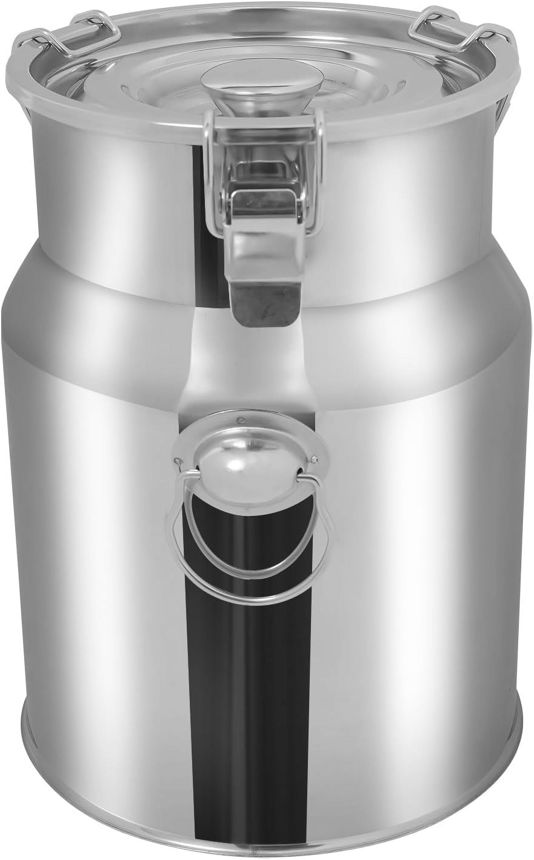 5L/1.32Gallon Stainless Steel Milk Can, Milk Container Milk Jug Milk ...