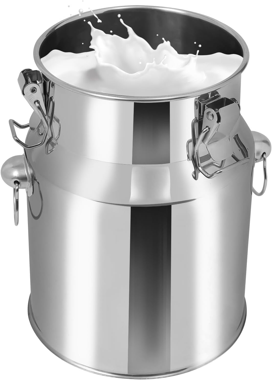 5L/1.32Gallon Stainless Steel Milk Can, Milk Jug Milk Bucket Wine Pail ...