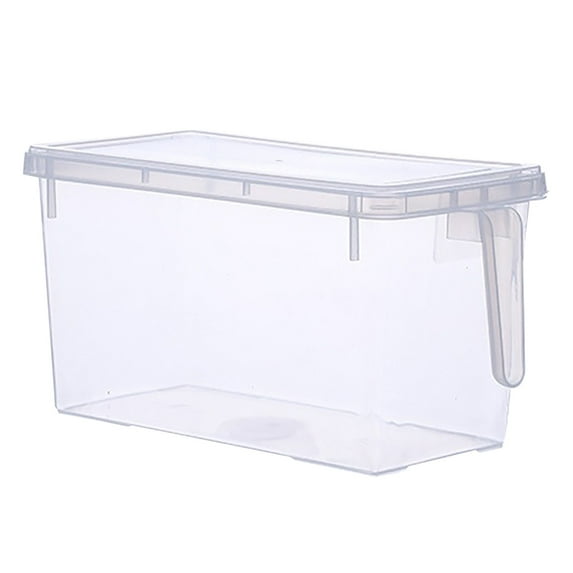 5L Clear Refrigerator Organizer with Lid & Handle | Food-Grade ...