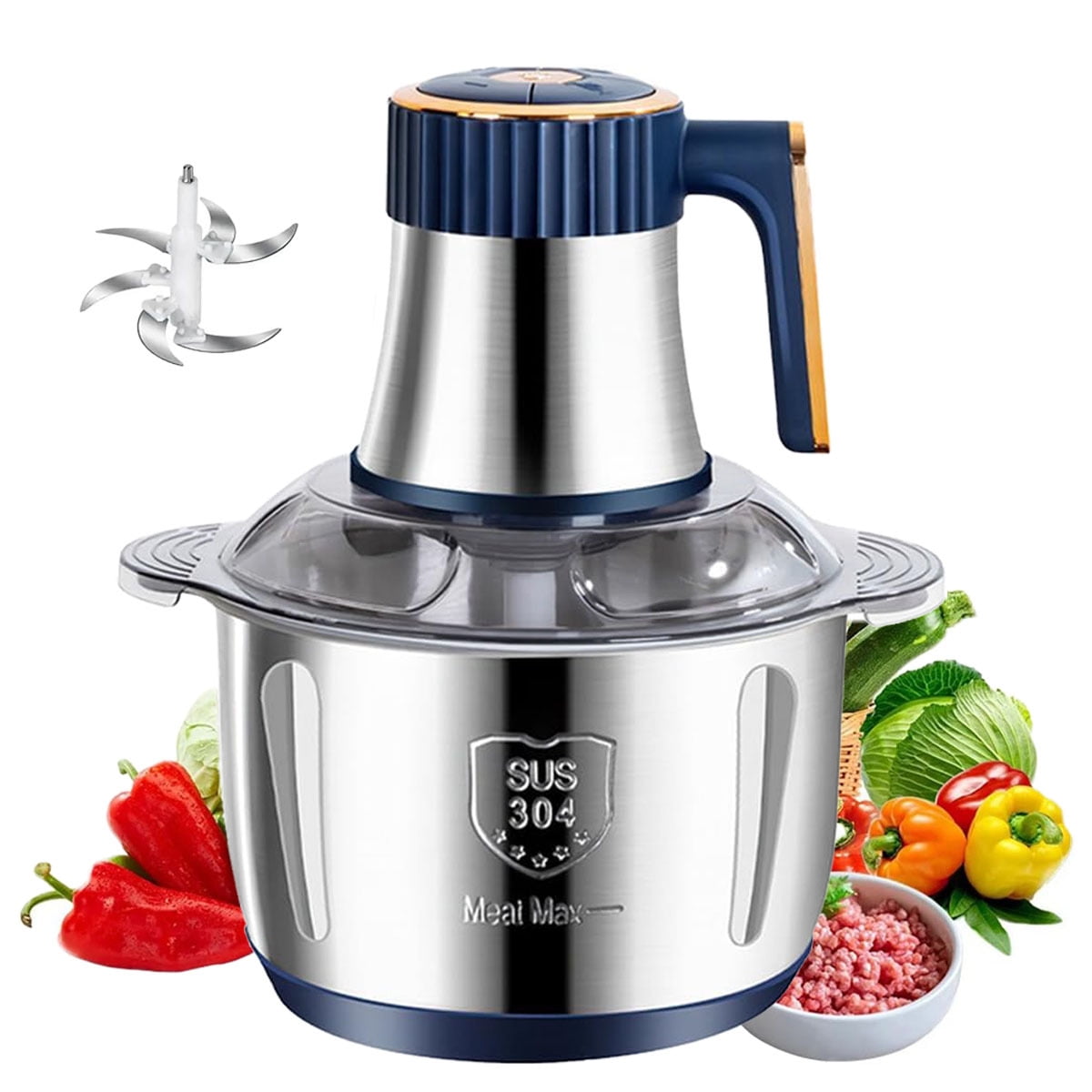 5L Food Processor, Meat Grinder with 1 Bowl, Electric Food Chopper with ...