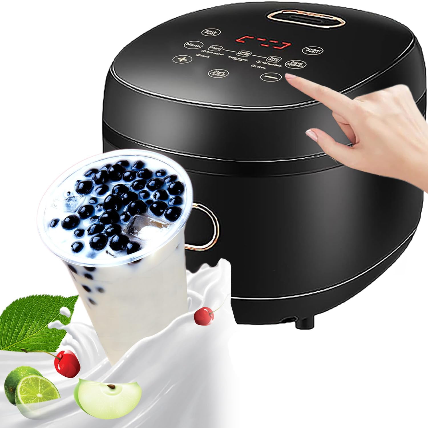 5L Fully Automatic Pearl Pot, Commercial Tapioca Pearl Cooker For Tea ...