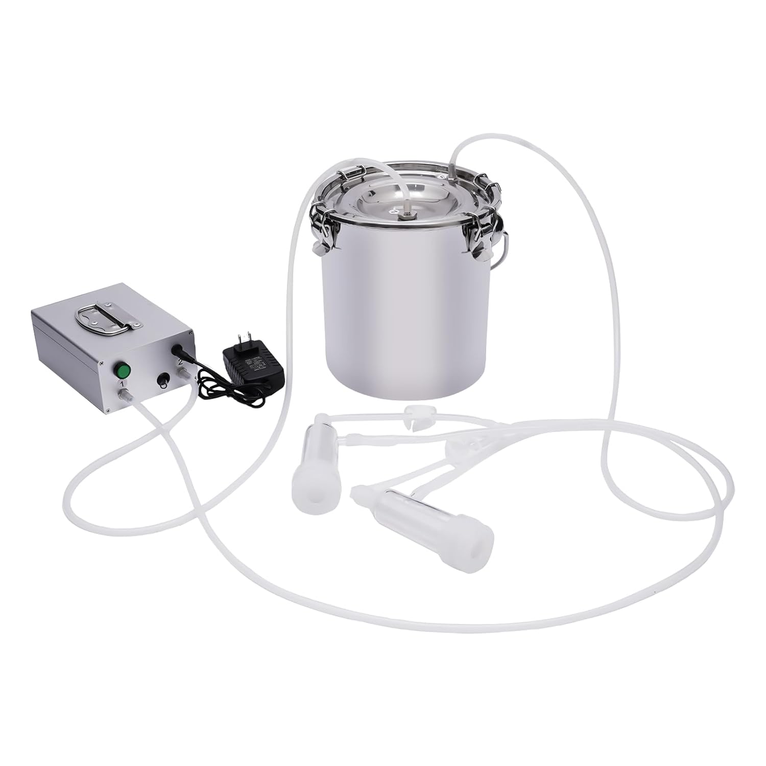 5L Goat Milking Machine, Rechargeable Battery Milker Powered Pulsation ...