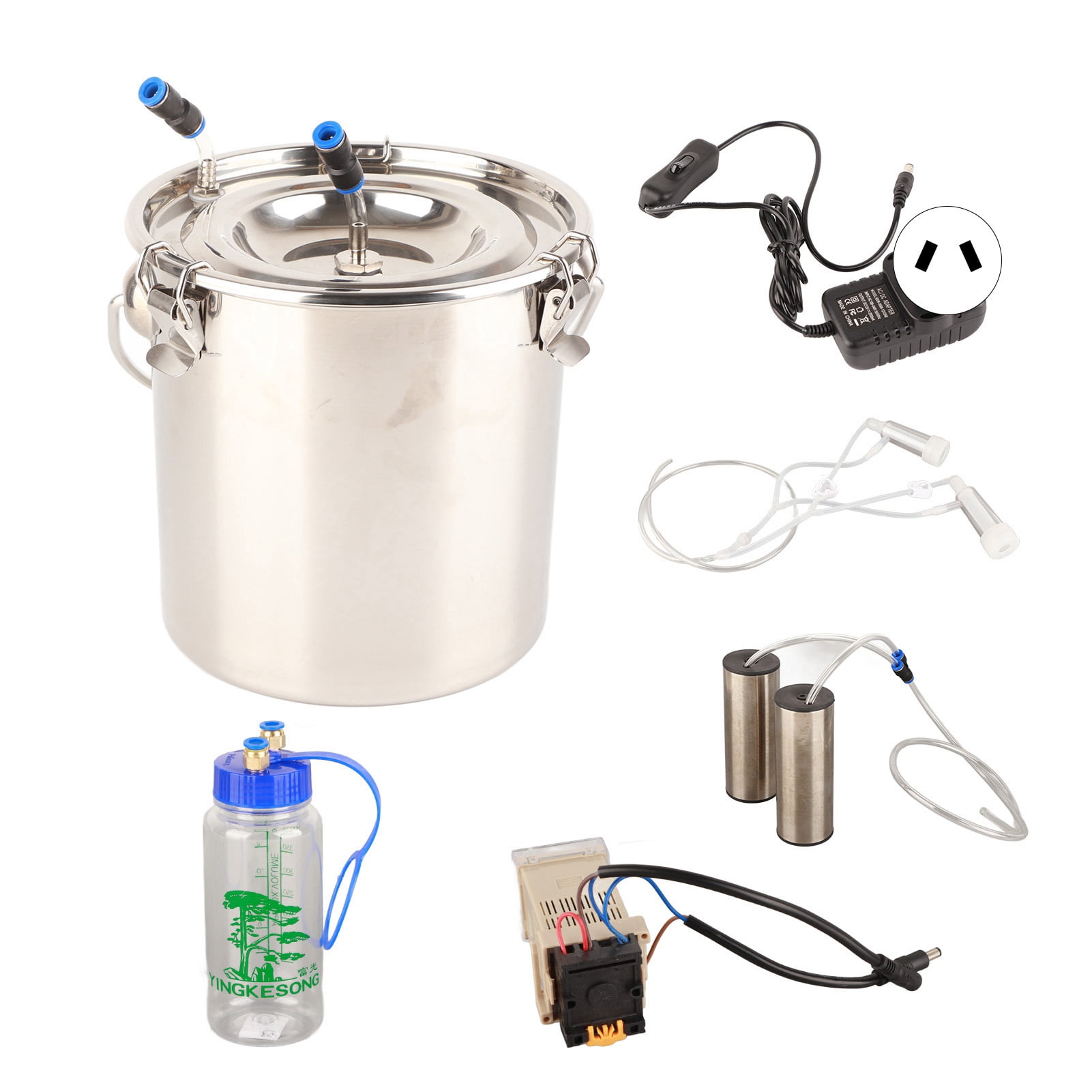 5L Goat Sheep Cow Milking Kit Portable Electric Impulse Milking Machine ...