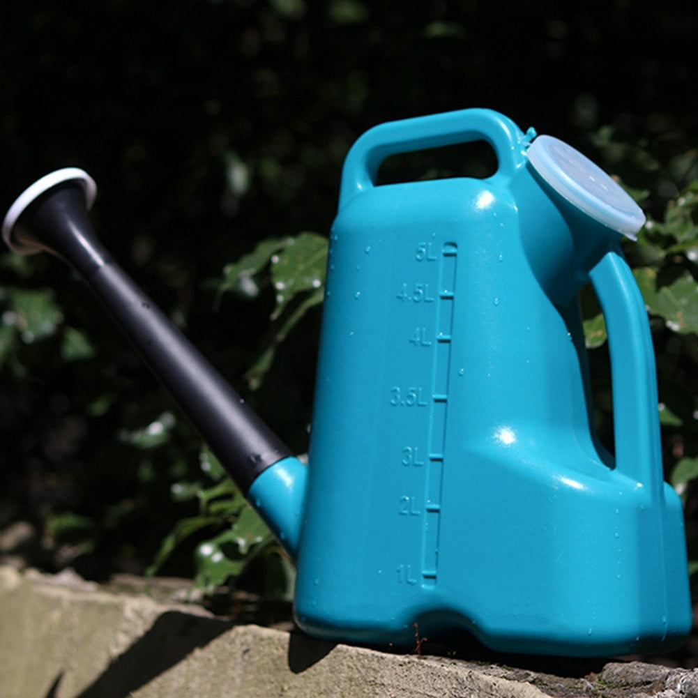 5L Large Capacity Garden Watering Can With Long Mouth Plastic Plant ...