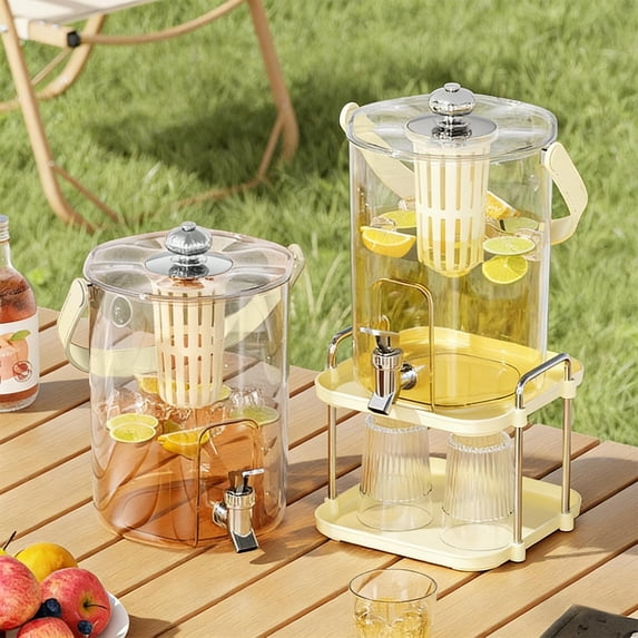 5L Lemon Fruit Tea Dispenser with Spigot,Large Capacity Cold Water ...