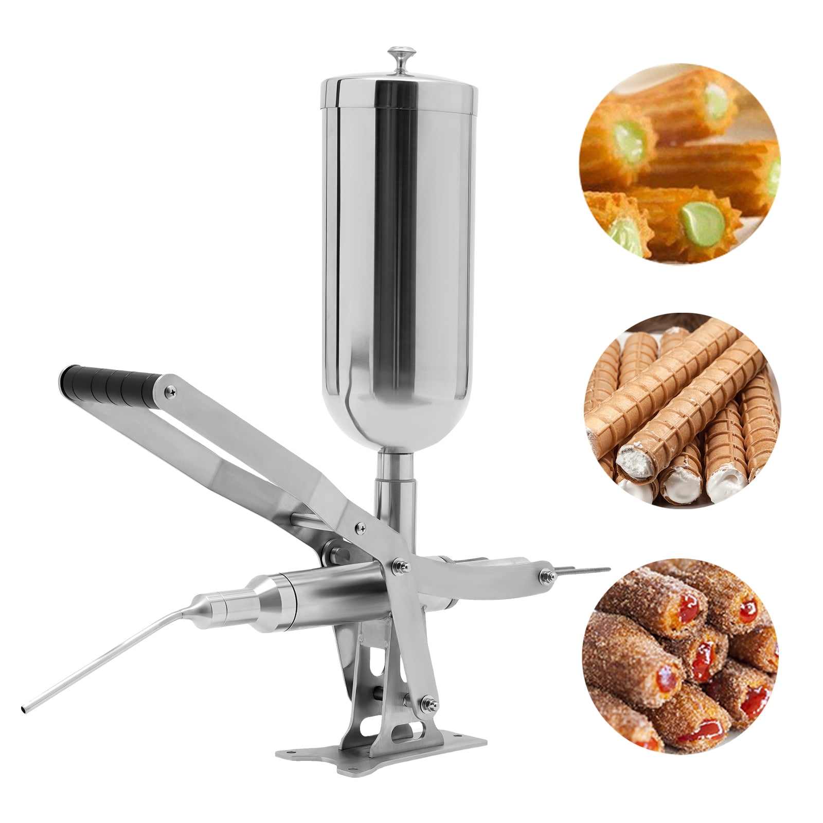 5L Manual Donut-Filling Machine, Stainless Steel Jelly Cream Filling ...