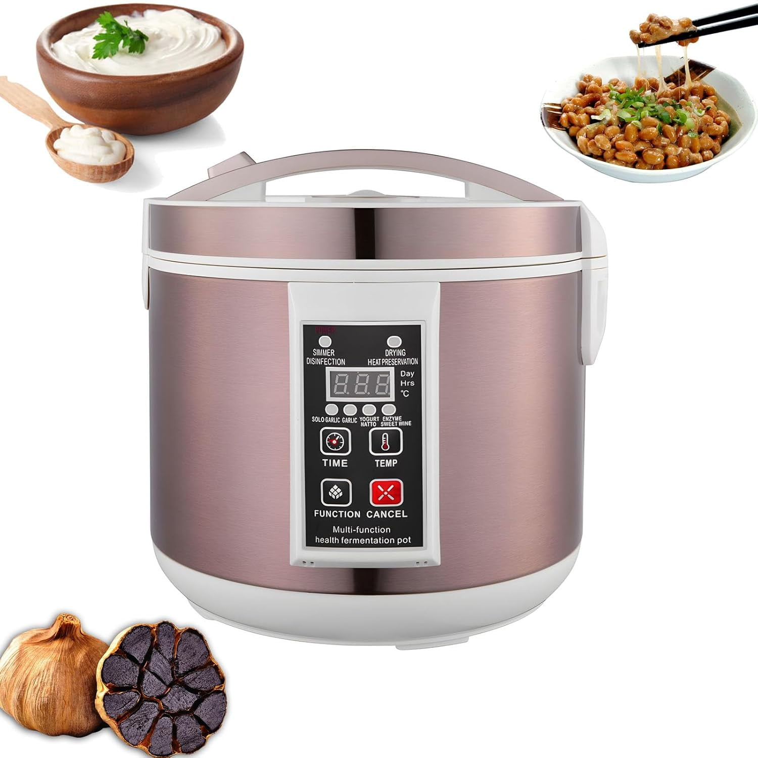 5L Multi-functional Health Fermentation Pot Black Garlic Fermenter 110V ...