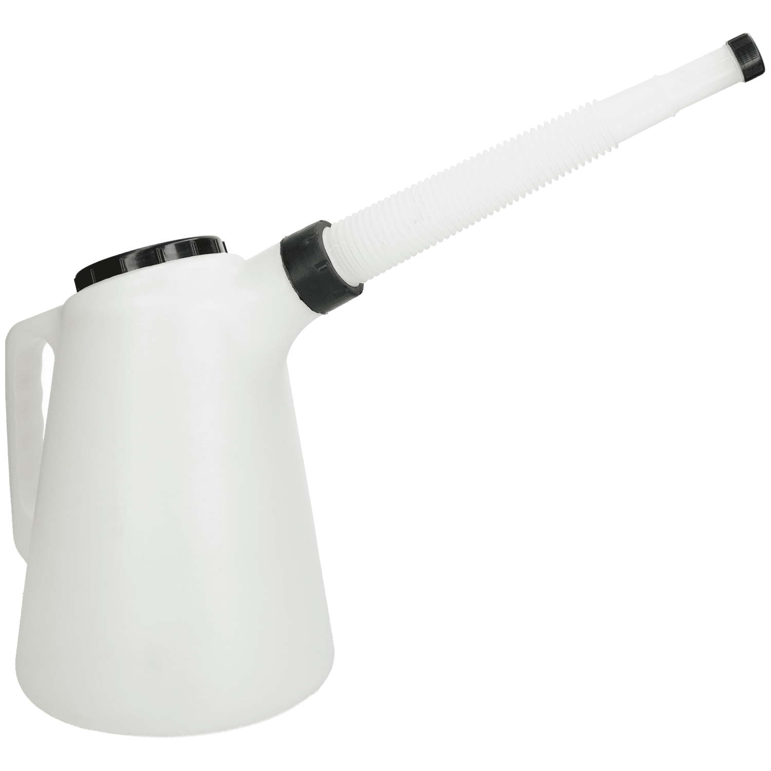 5L Plastic Measuring Jug & Flexible Spout Litre & Quarts Water Petrol ...