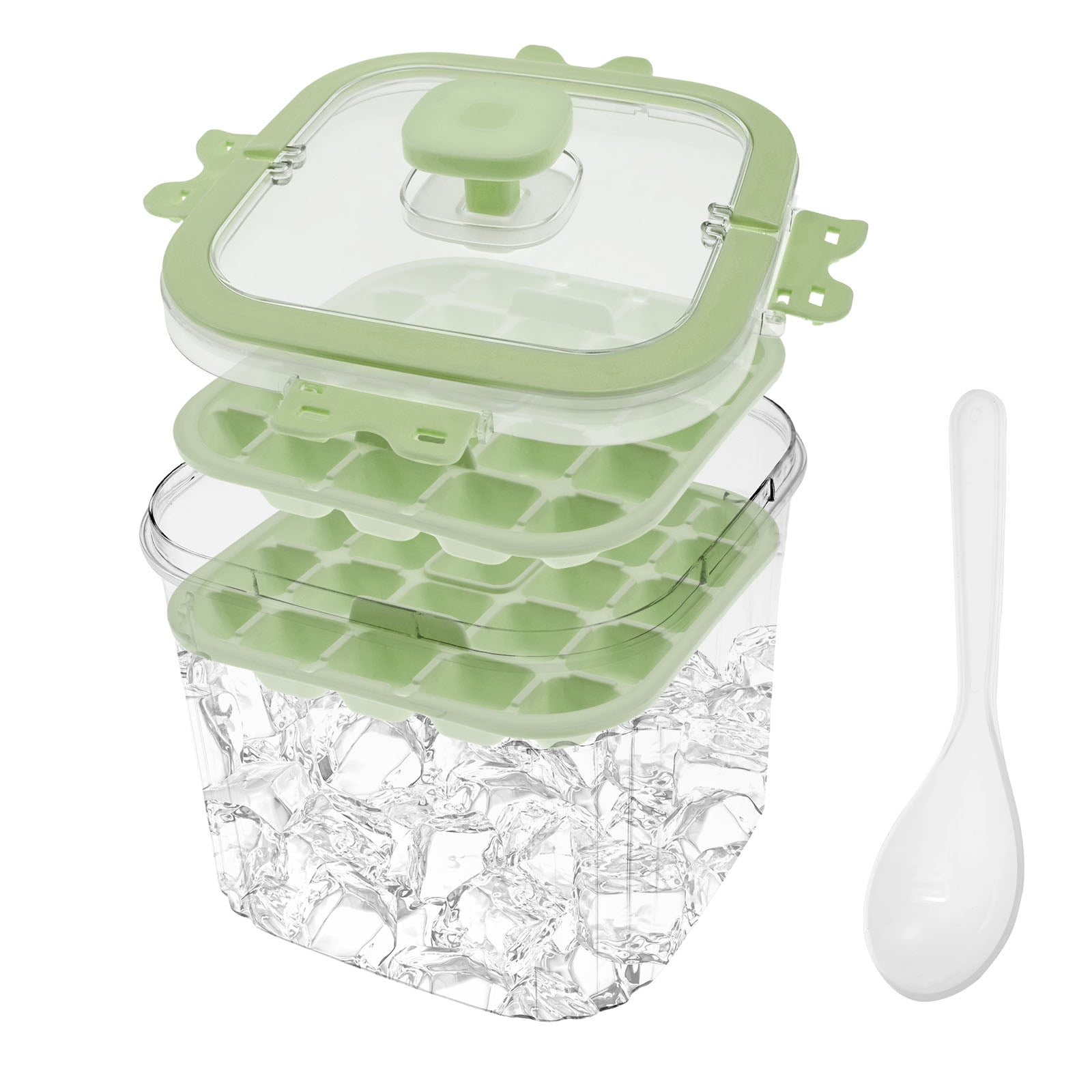 5L Plastic Portable Ice Bucket for Freezer Large Capacity Ice Cube ...