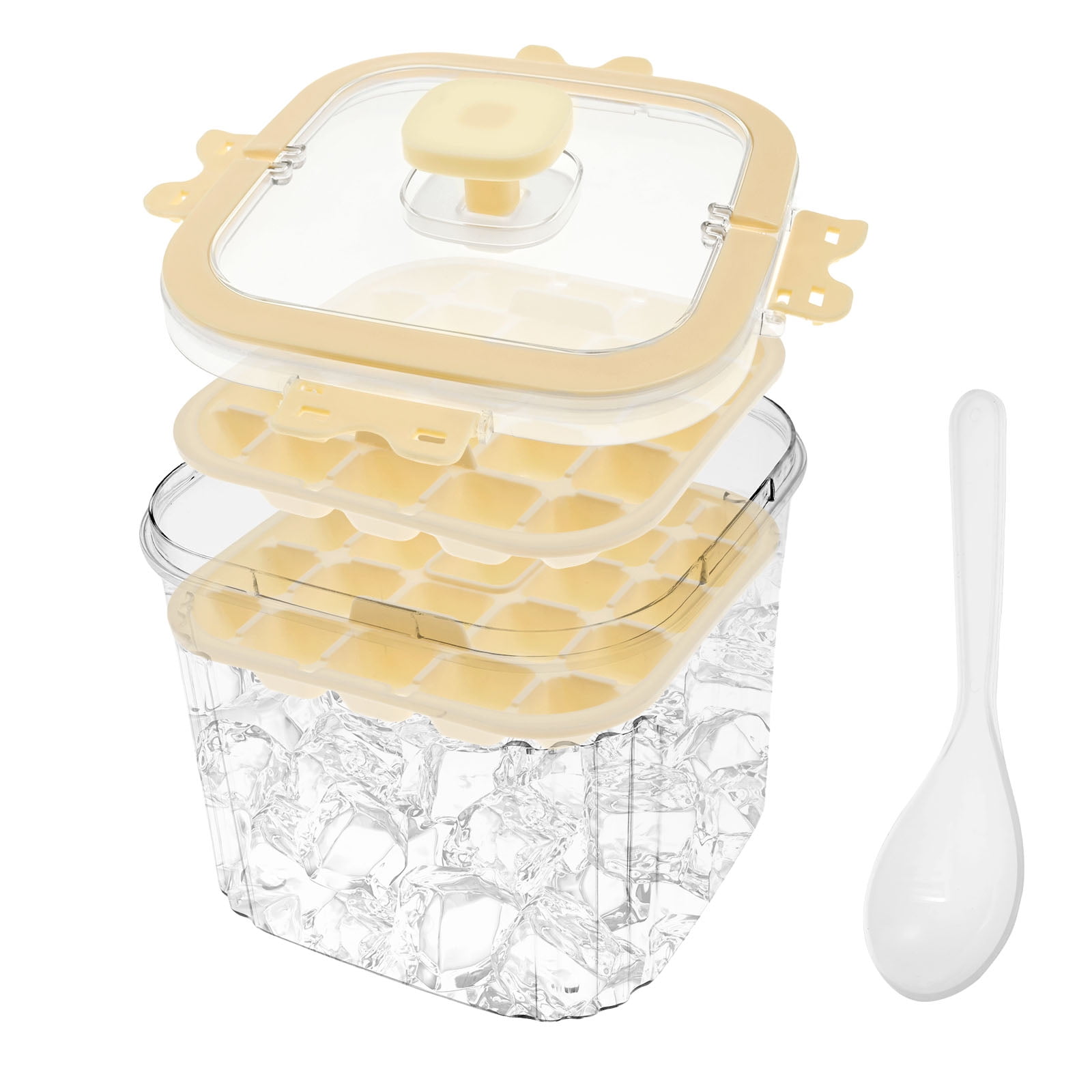 5L Plastic Portable Ice Bucket for Freezer Large Capacity Ice Cube ...