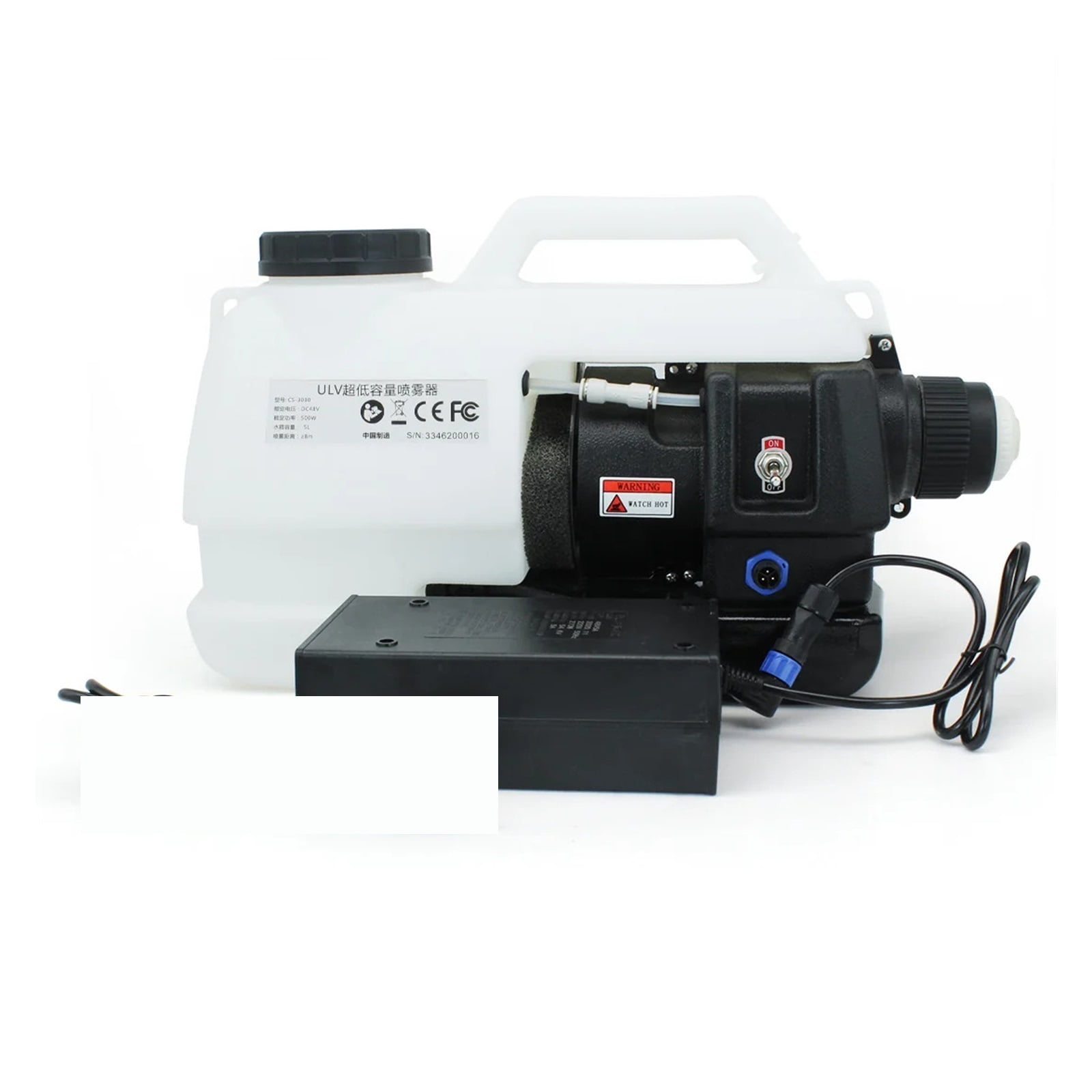 5L Portable Electrostatic Fogr Sprayer, Lithium Battery Recharable ULV ...