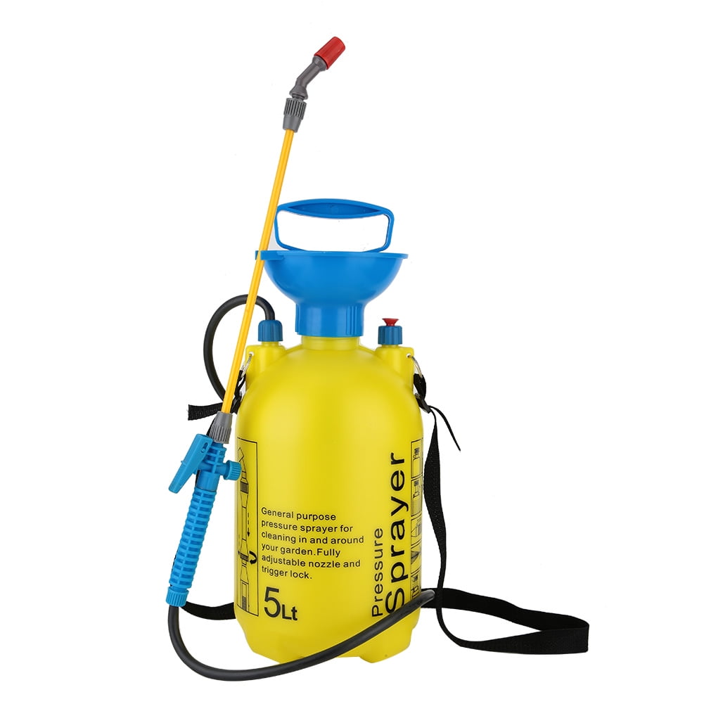 5L Portable Pressure Sprayer Flower Plant Water Spray Pot Bottle Nozzle ...