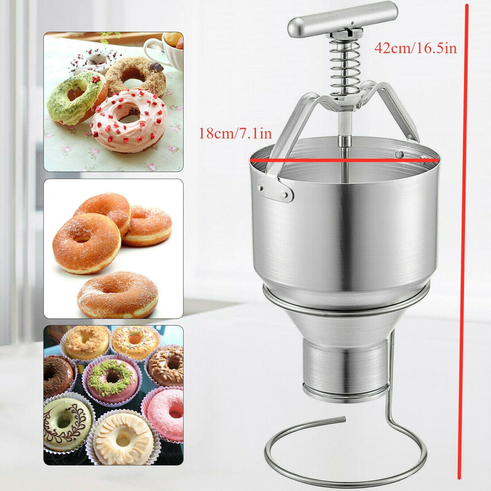 5L Professional Manual Donut Depositor Kitchen Donut Dispenser with ...