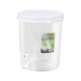 5L Refrigerator Drink Dispenser with Spigot, Clear Plastic Cold Water ...