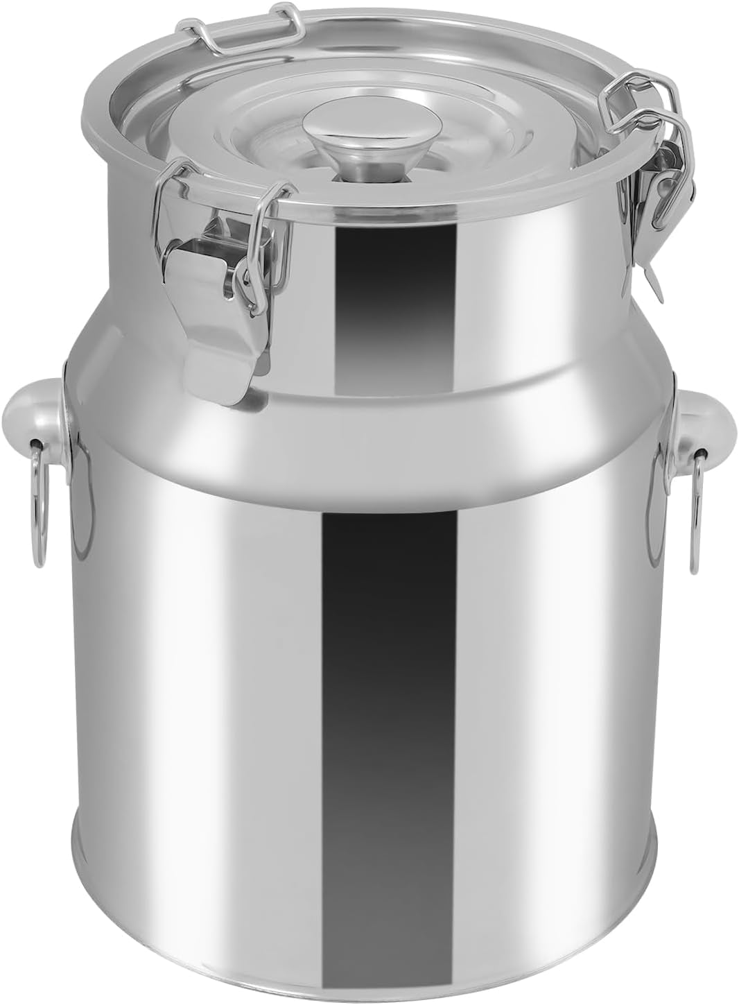 5L Stainless Steel Milk Can, 1.32 Gallon Water Beverage Drink Dispenser Milk Pail Bucket, Milk ...