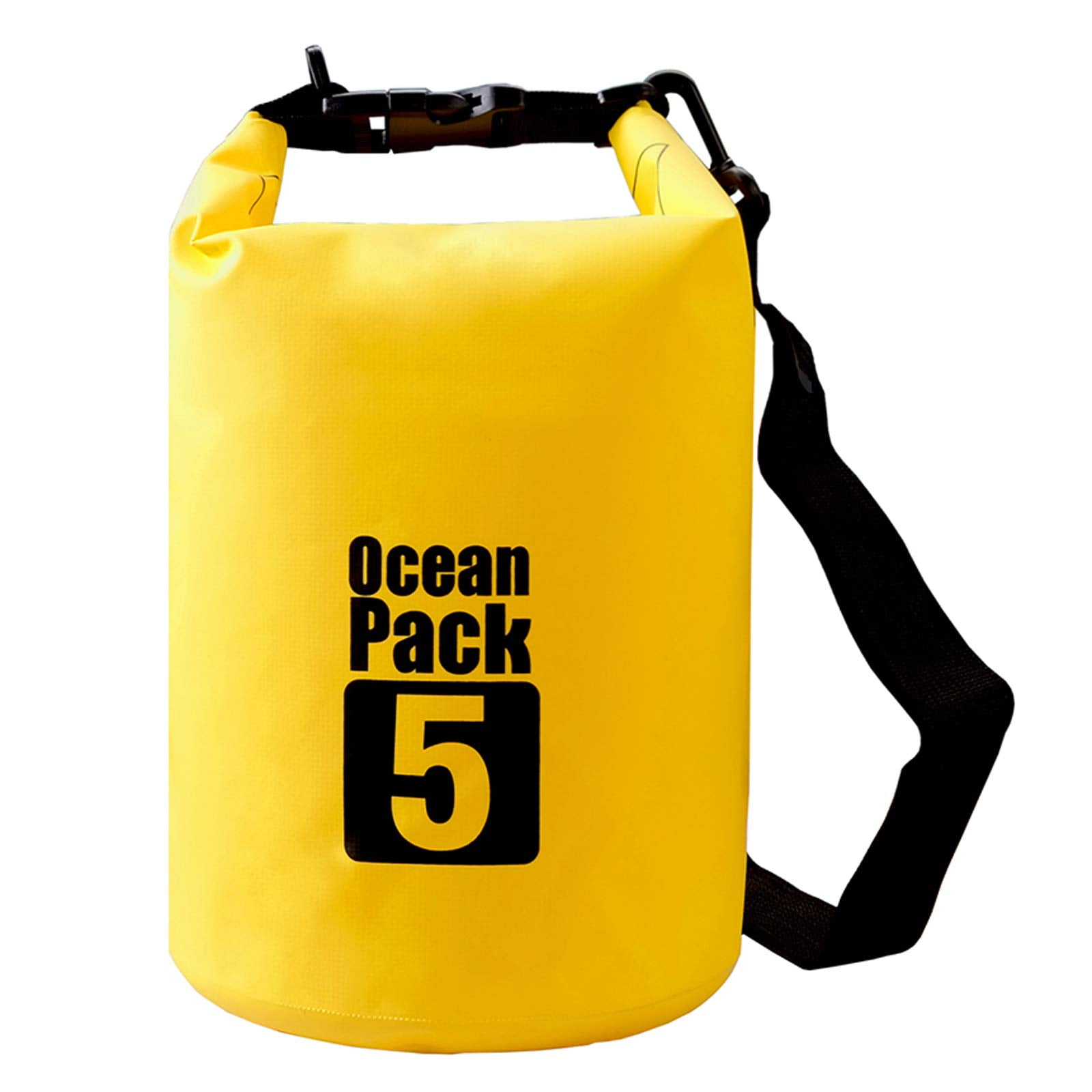 5L Yellow 500D Tarpaulin Heavey-Duty PVC Water Proof Dry Bag Sack for Kayaking / Boating ...