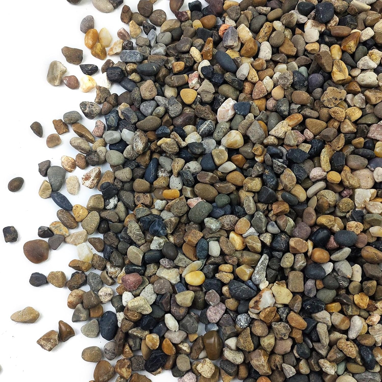 5LB Aquarium Gravel, 1/4" Pea Gravel for Fish Tank, Small River Rocks ...