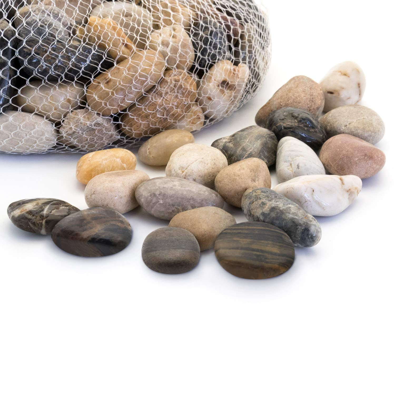 5LBS River Rocks Decorative Ornamental Pebbles, Garden Landscaping ...