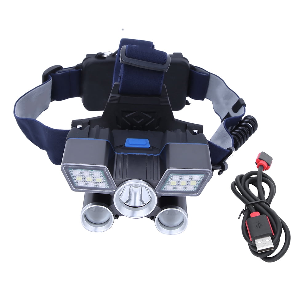 5LED Large Power High Brightness Waterproof Head Lamp Light for Fishing ...