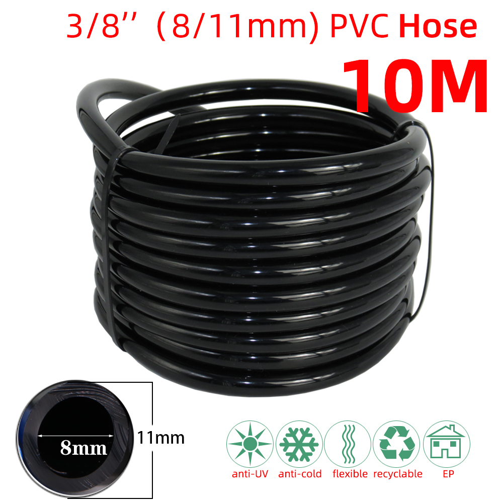 5M-140M Garden Watering Hose 1/8'' 1/4'' 3/8'' PVC Soft Tubing Micro ...