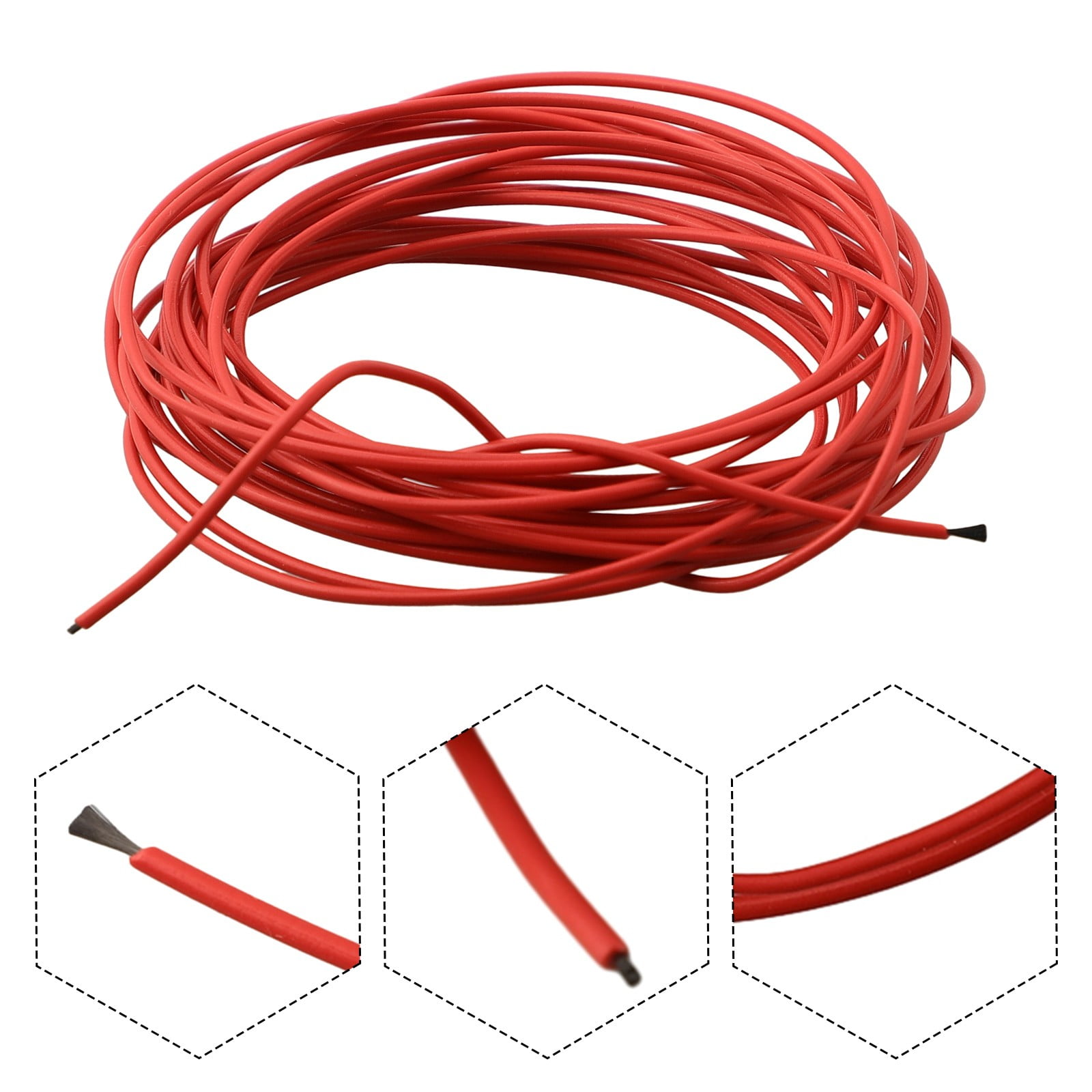 5M 6K 220V Carbon Fiber Heating Cable Heat Wire Freeze Dry Water Pipe ...