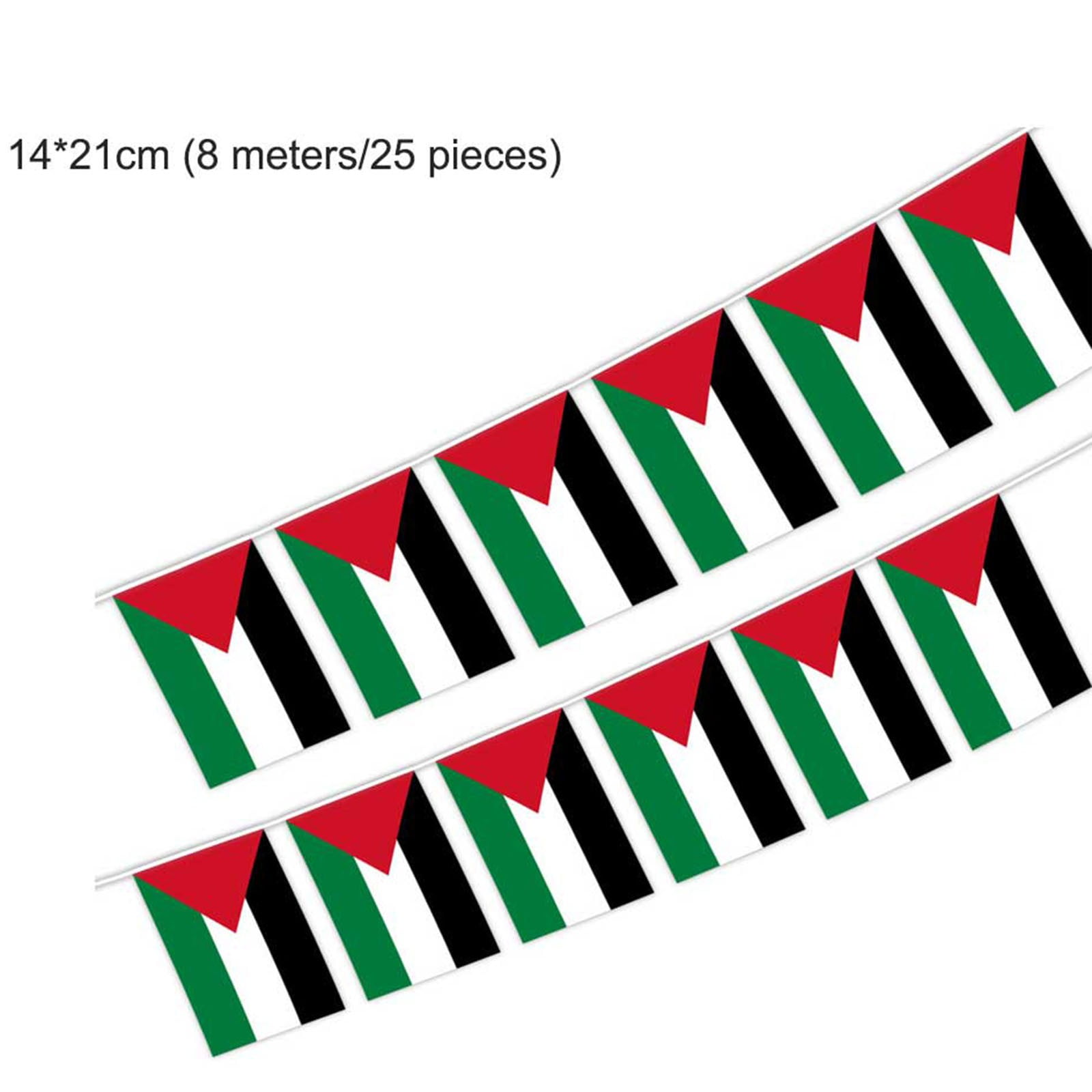 5M/8M/10M Palestine Flag Small 14x21cm Palestine Hand Waving Flag ...