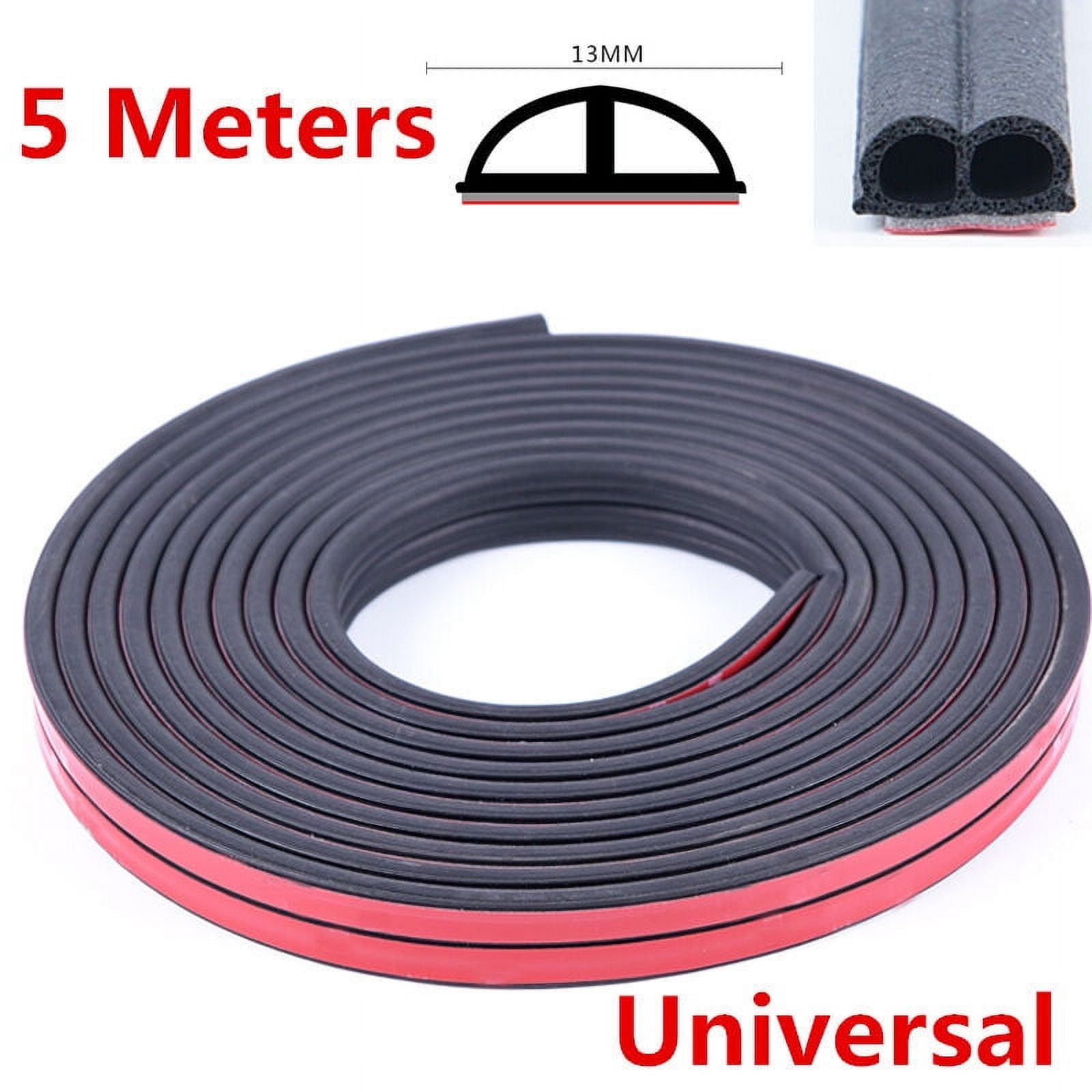 5M Black B-Type Waterproof Car SUV Door Edge Trim Seal Strip Seal ...