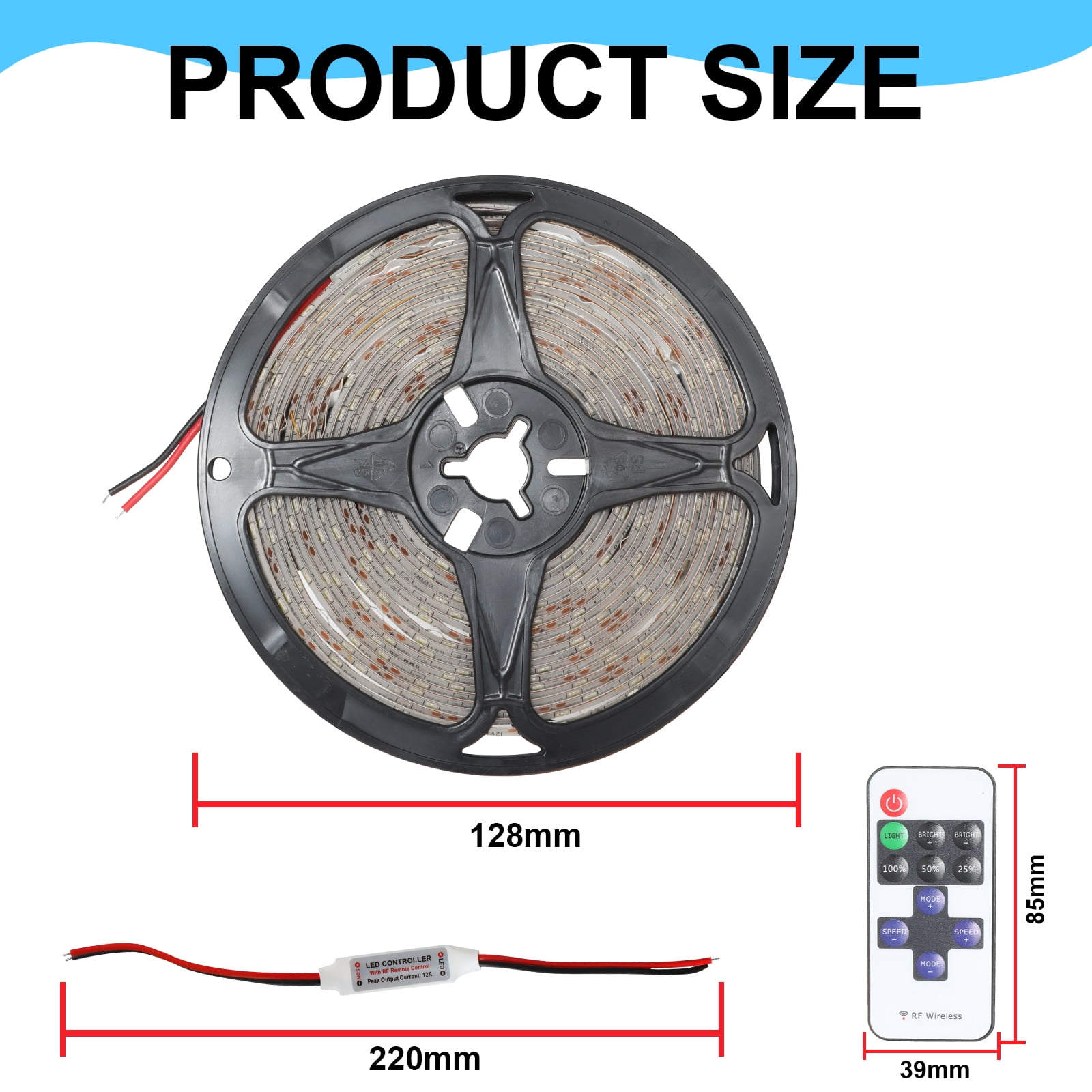 5M Boat Car waterproof Marine Led Light Courtesy & Utility Strip DC12V ...