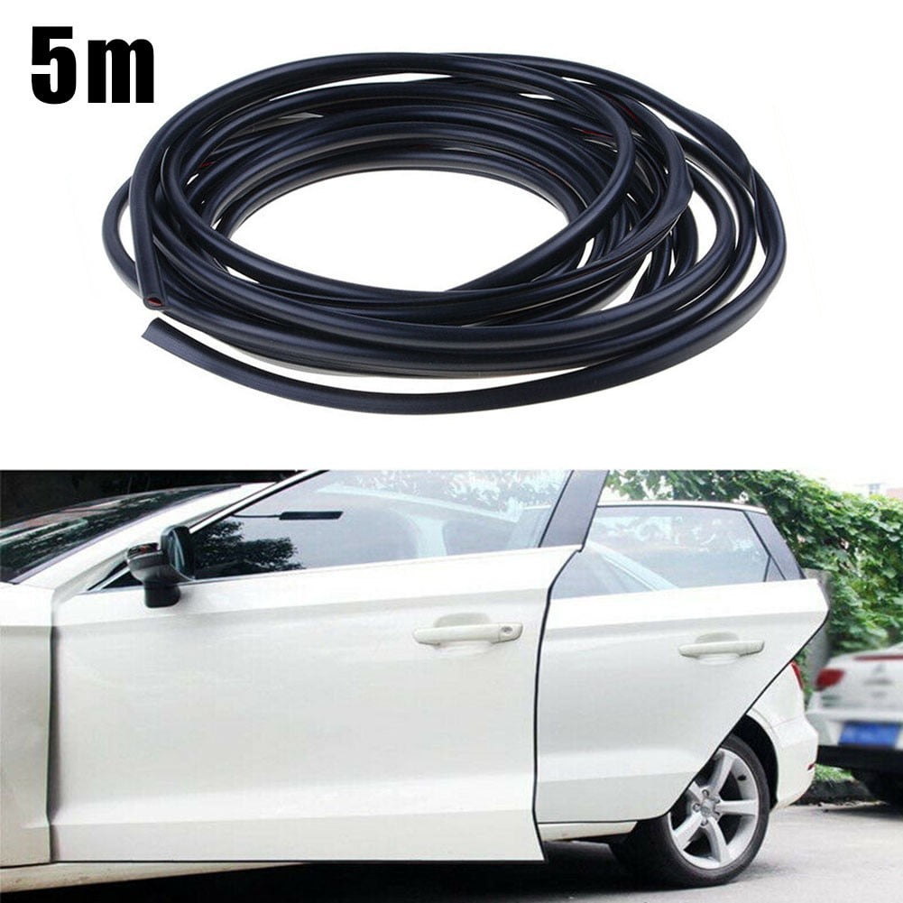 5M Car Door Auto Edge Strip Trim U Shape Guard Seal Rubber Black ...