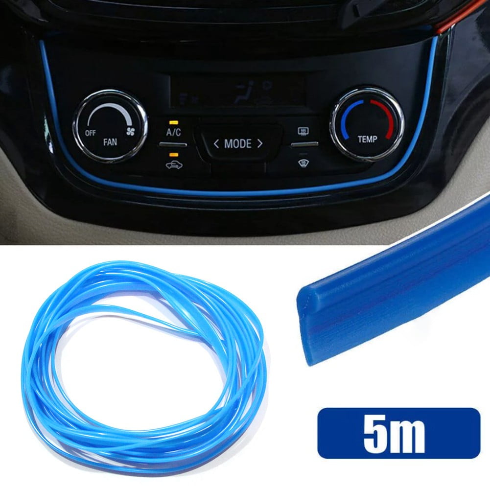 5M Car Molding Line Interior Decor Blue Point Edge Gap Door Panel ...