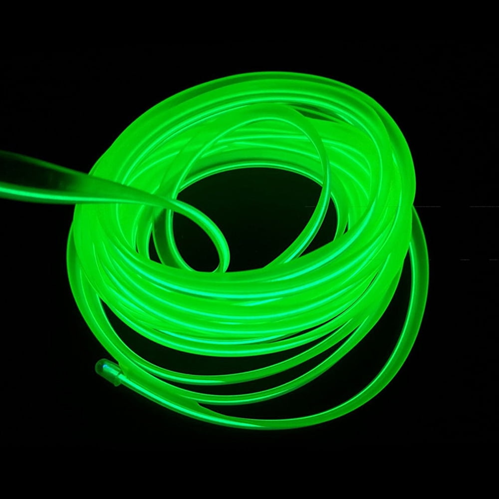 5M EL Car Interior Lights LED Glowing Electroluminescent EL Wire DIY ...