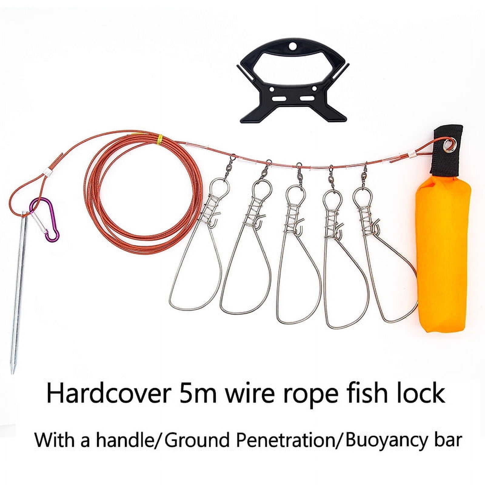 5M Fishing Lock Fish Buckle Tools Fishing Lock Buckle with Reel ...