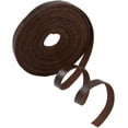 5M Flat Cowhide Leather Cord Jewelry DIY Making Material Coffee 8x1mm 5 ...