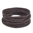 5M Folding PU Leather Flat Cord Coconut Brown 5x1mm 5.47 Yards(5m ...