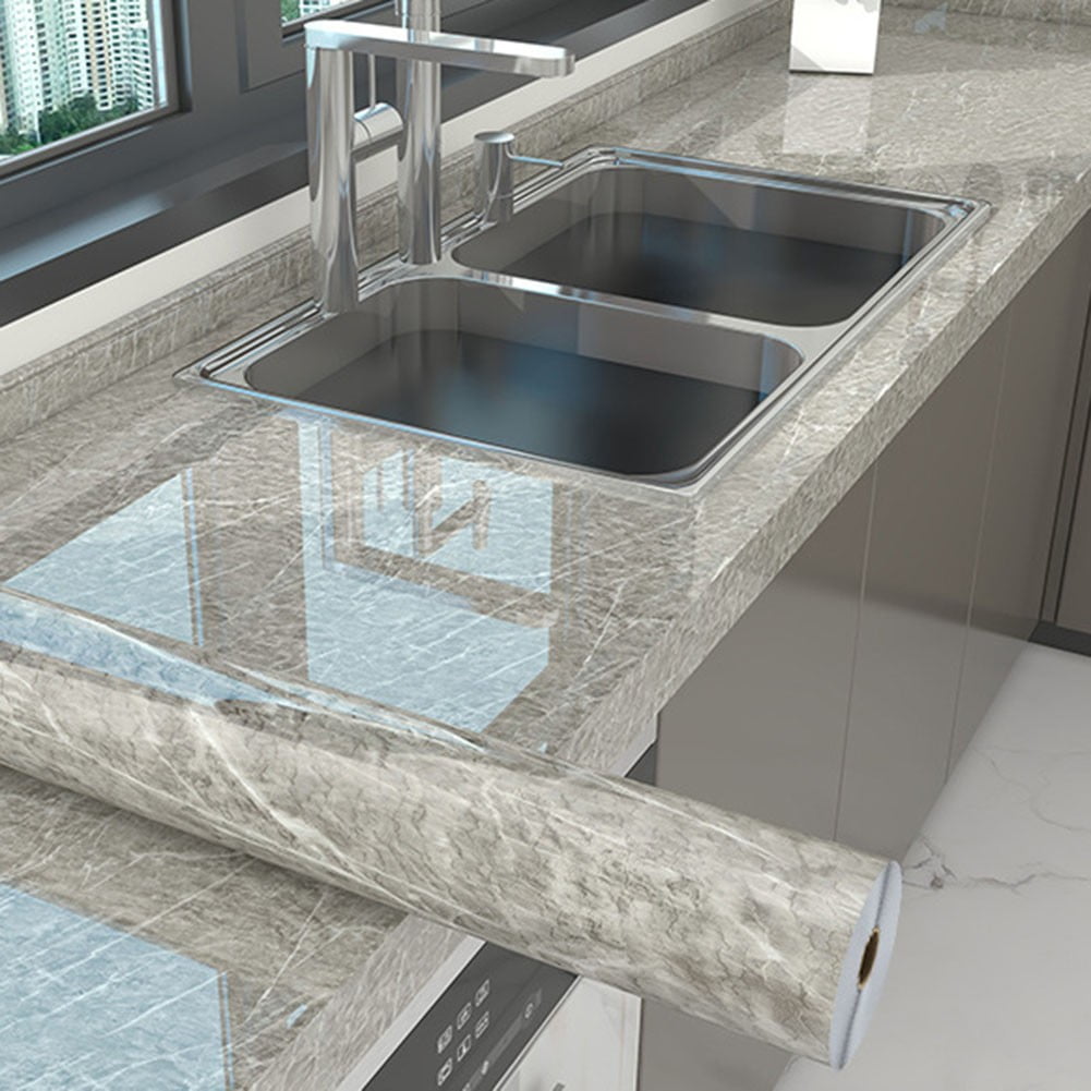 5M Marble Self Adhesive Sticker Vinyl Kitchen Countertop Waterproof ...
