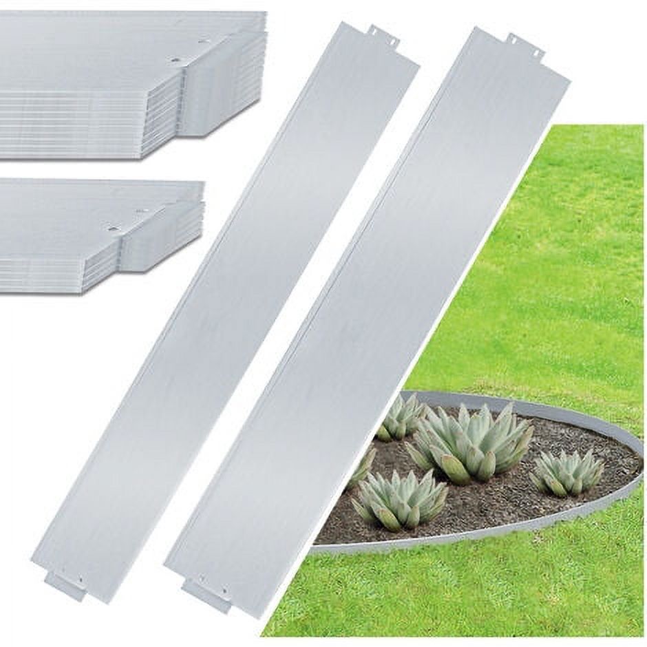 5M Metal Lawn Edging Galvanised Mowing Edge Path Boundary Flowerbed ...