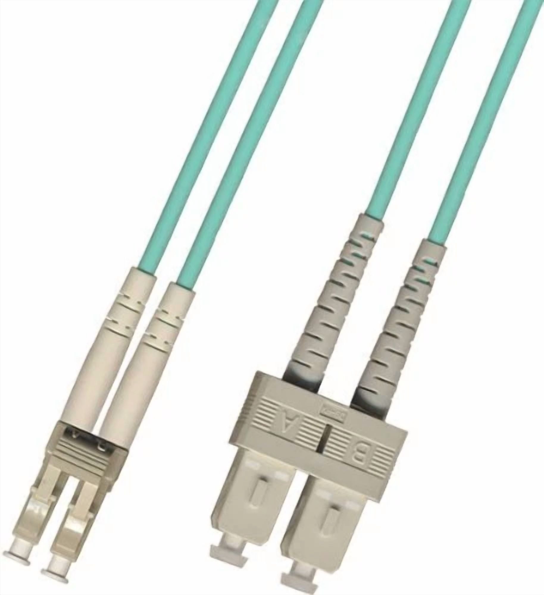 5M Multimode Duplex 10Gb Om3 Fiber Optic Cable (50/125) Lc-Sc Aqua ...