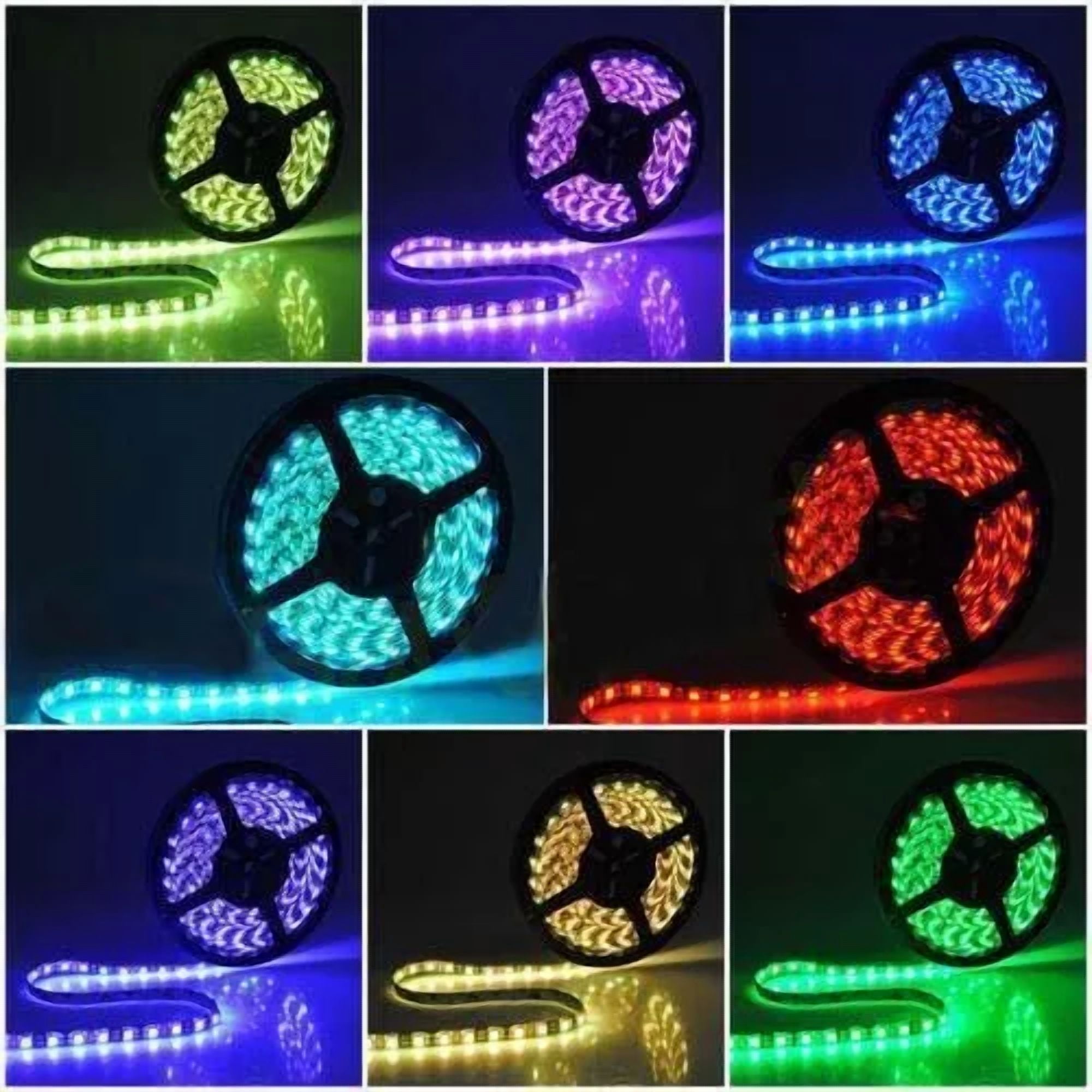 5M Rgb Led Strip Light Flexible 5050Smd Tape Light For Room Party Bar ...