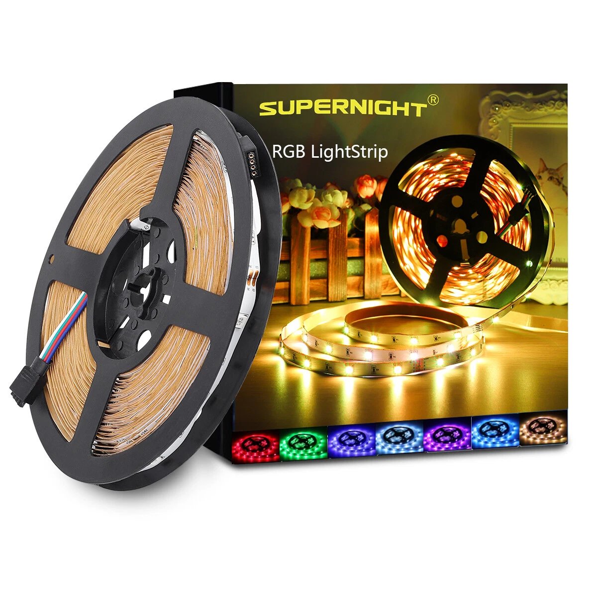 5M Rgb Led Strip Light Flexible Color Changing 5050 Smd Rope Tape Light ...