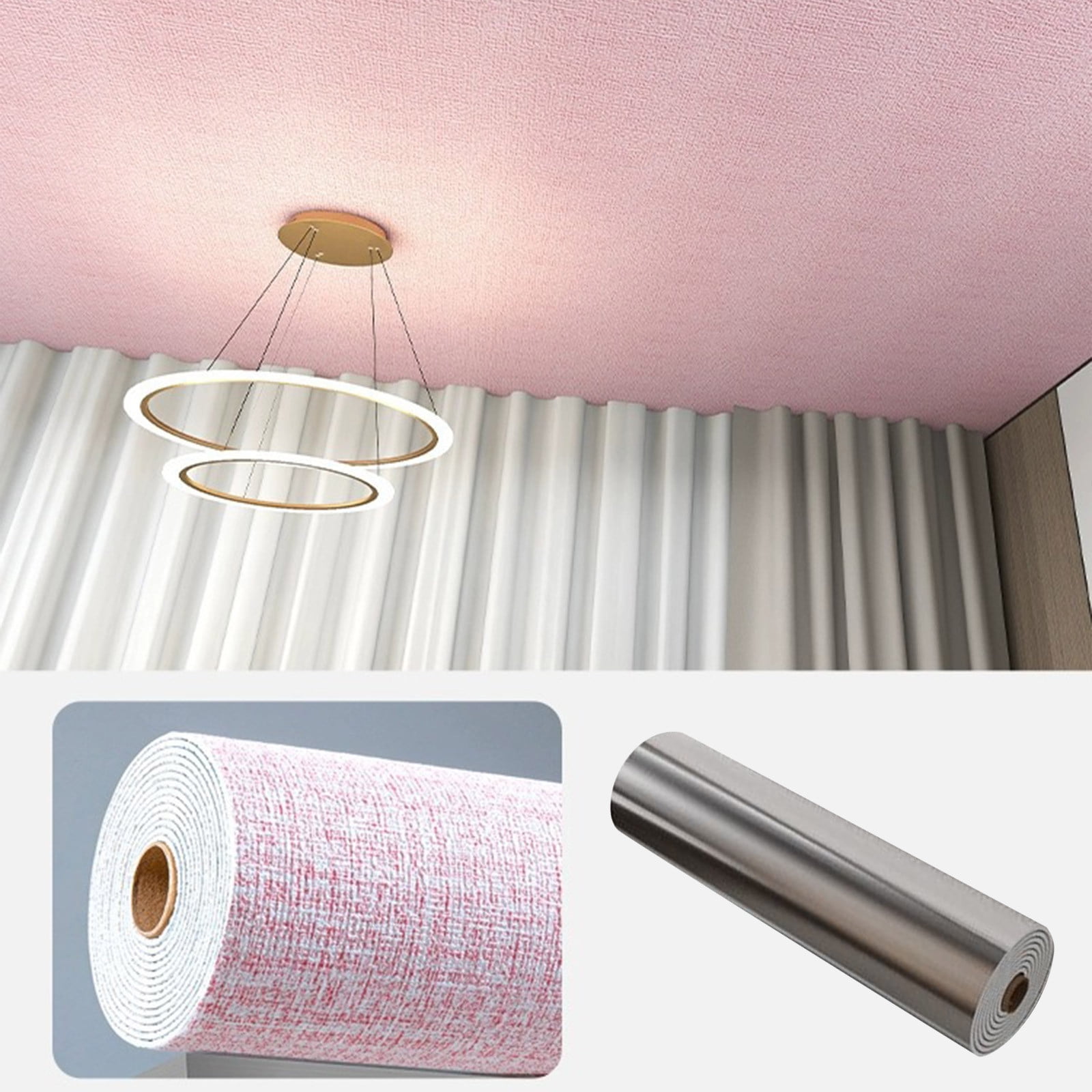 5M Self Adhesive Ceiling Wallpaper Roll | 3mm Thick Waterproof ...